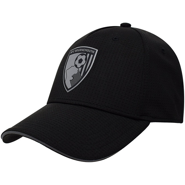 Adults Mono Crest Wicking Cap - Black