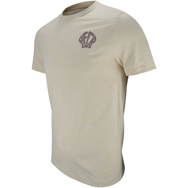Adults Organic Shell Crest Tee - Natural